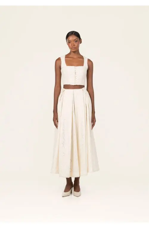 Agua Bendita Cornalina Playa Cropped Top