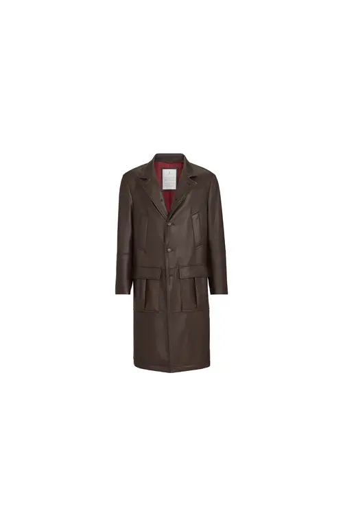 Brunello Cucinelli Nappa Leather Overcoat With Thermore® Padding