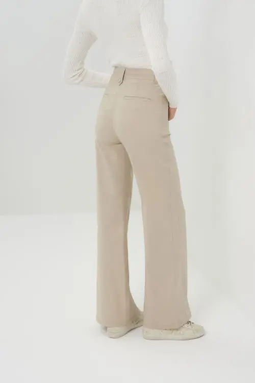 Anatomie Harley Performance Cotton Travel Wide Leg Pant