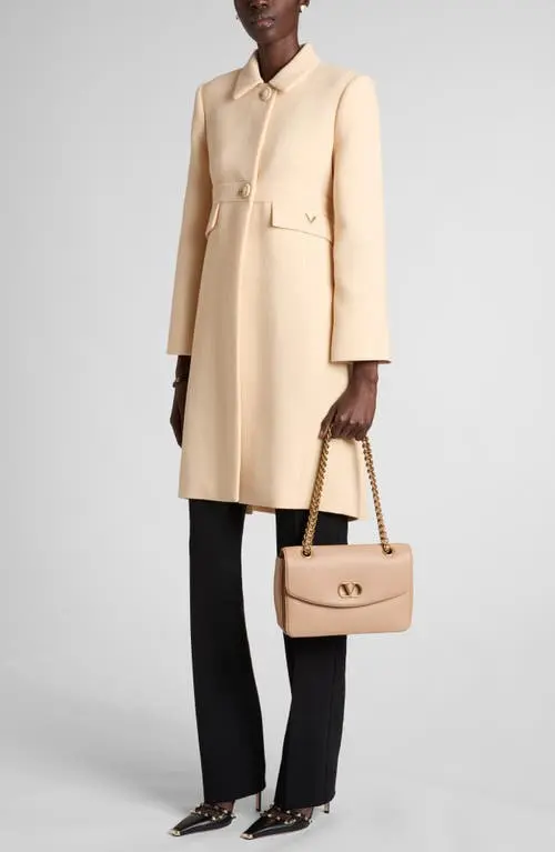 Valentino Garavani Wool Crepe Coat