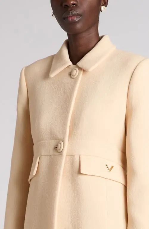Valentino Garavani Wool Crepe Coat