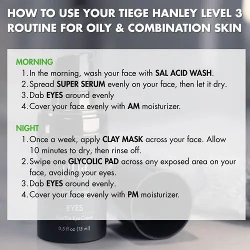TIEGE HANLEY Level 3 Oily/combinantion Skin Care Routine