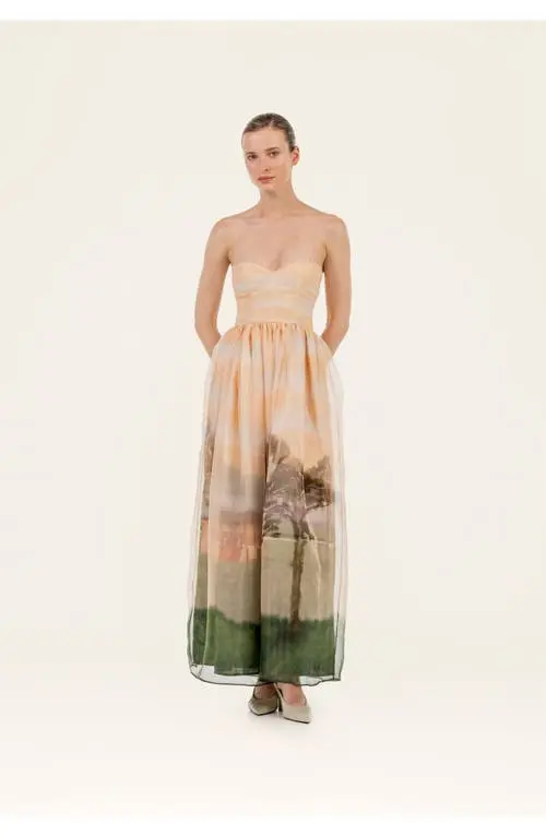 Agua Bendita Tonia Paraiso Maxi Dress - Orange