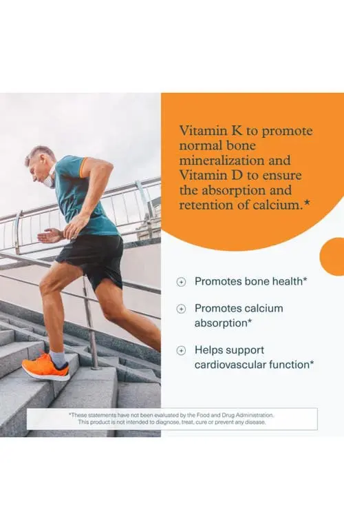 YOUTHEORY K2d3 Bone Heart Health Support Vegetarian Gummies 60 Vegetarian Gummies