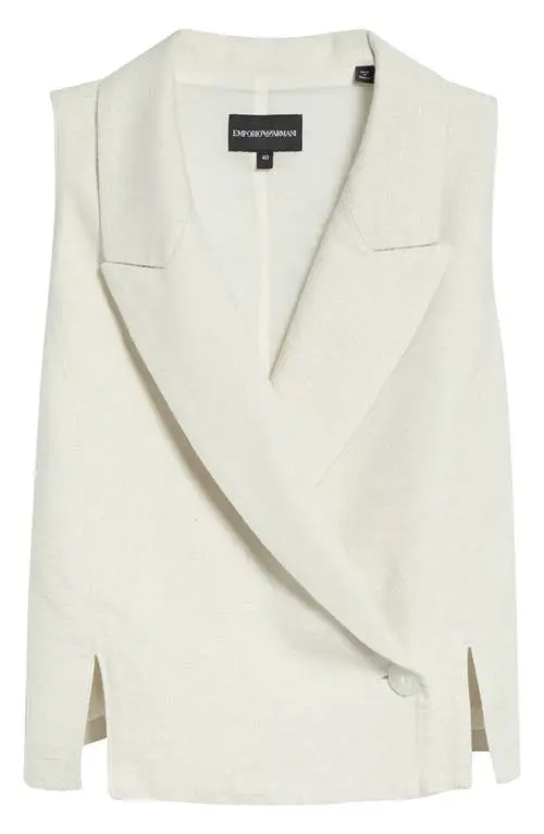 Emporio Armani Peak Lapel Metallic Vest