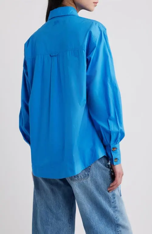 DAMSON MADDER Lux Asymmetrical Organic Cotton Shirt