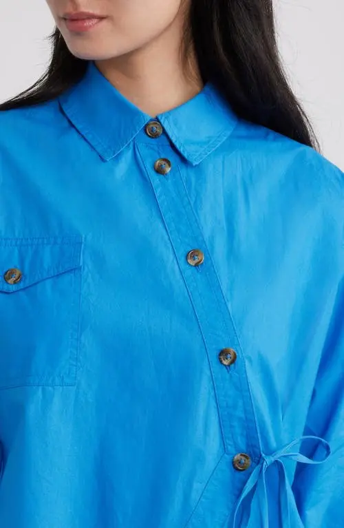 DAMSON MADDER Lux Asymmetrical Organic Cotton Shirt