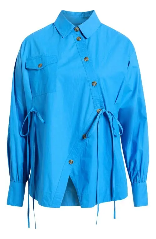 DAMSON MADDER Lux Asymmetrical Organic Cotton Shirt