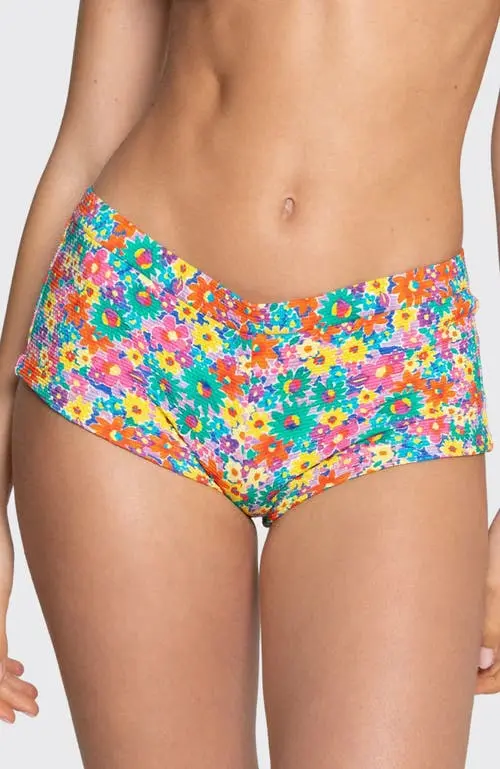 BRIGHT SWIMWEAR Sienna Low-rise Shorts - Meadow