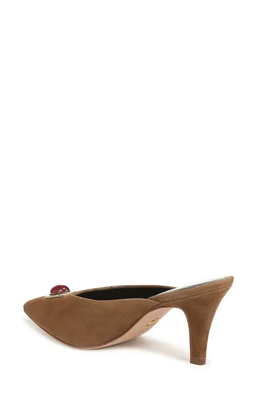 Veronica Beard Rochelle Pointed Toe Mule - Chestnut