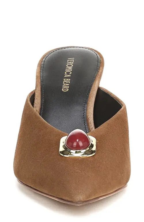 Veronica Beard Rochelle Pointed Toe Mule - Chestnut