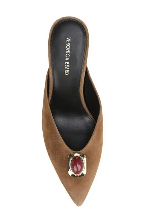 Veronica Beard Rochelle Pointed Toe Mule - Chestnut