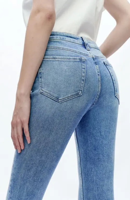 BAYEAS Raw Hem Crop Skinny Jeans