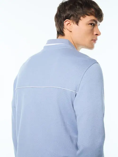 SERGIO TACCHINI Agiato Jacquard Sweatshirt - Troposphere
