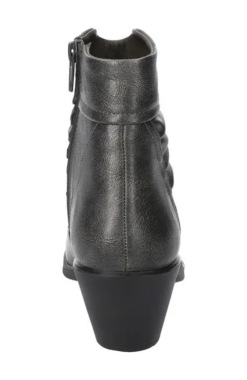 EASY WORKS BY EASY STREET Bess Faux Leather Ankle Boot - Grey