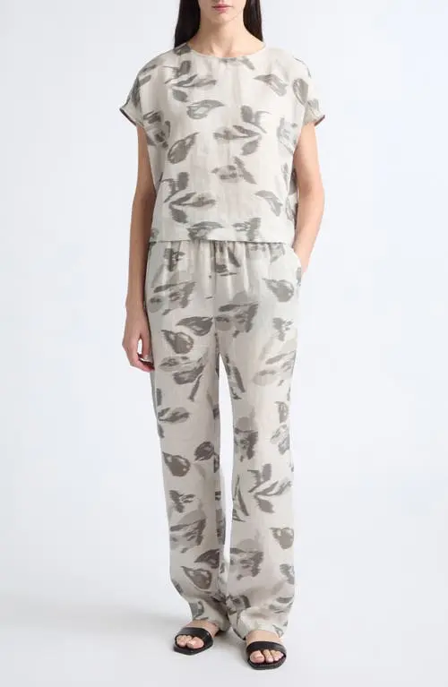 Emporio Armani Crisscross Back Linen Top