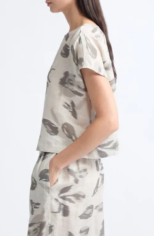 Emporio Armani Crisscross Back Linen Top