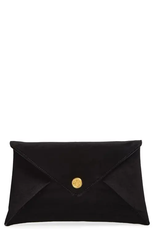 Altuzarra Medallion Velveteen Envelope Clutch - Black