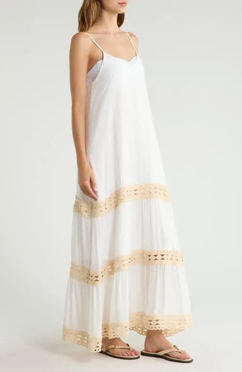 Elan Tiered Maxi Cover-up Dress