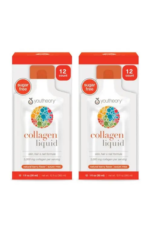 YOUTHEORY Collagen Liquid Berry Flavor Single Serving 2 Packets