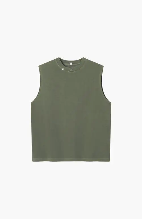 ASRV Tech Essential Relaxed Cutoff Tank - Faded Olive