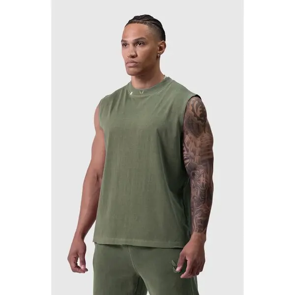 ASRV Tech Essential Relaxed Cutoff Tank - Faded Olive