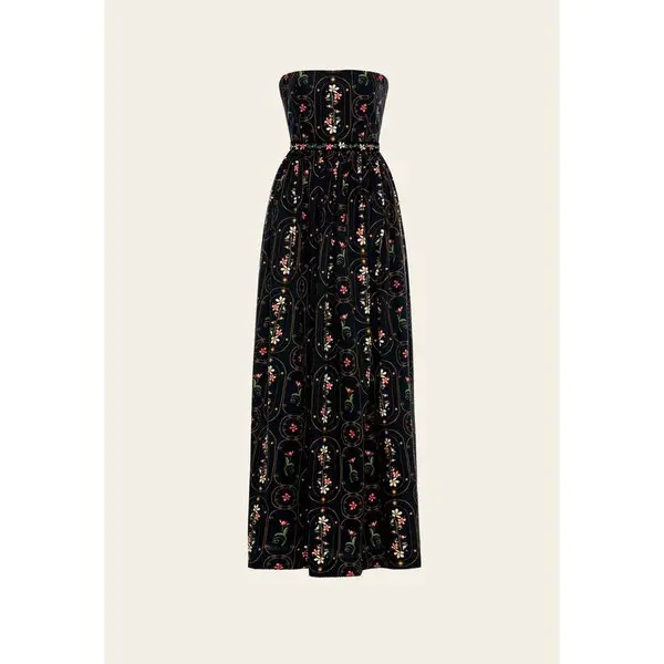 Agua Bendita Lienzo Noche Maxi Dress - Black