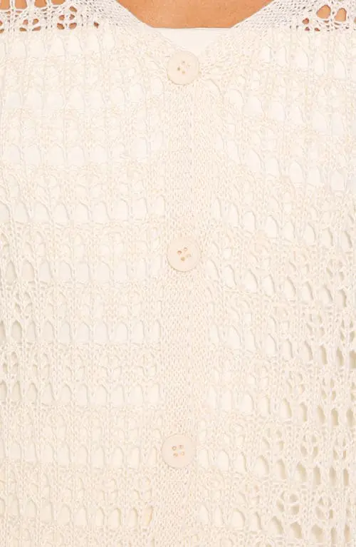 PETAL & PUP Lorelle Pointelle Cardigan