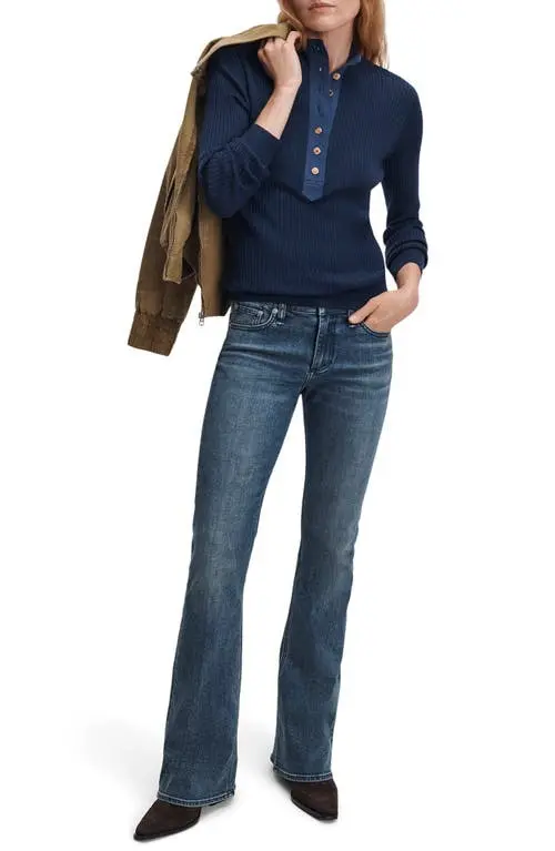 Rag & Bone Kinsley Low Rise Bootcut Jeans