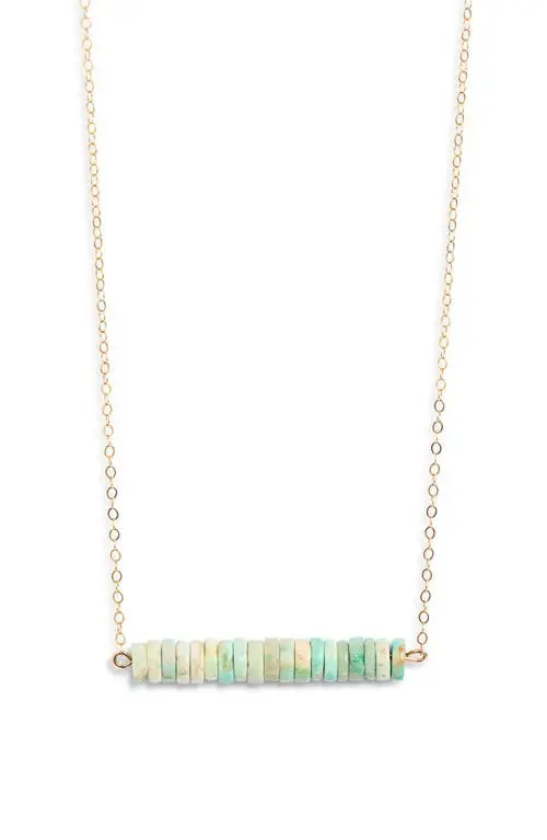 HOUSE OF OLIA Trezzo Tranquility 14k Gold Filled Necklace - Turquoise