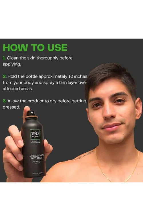 TIEGE HANLEY Acne All Over Body Spray