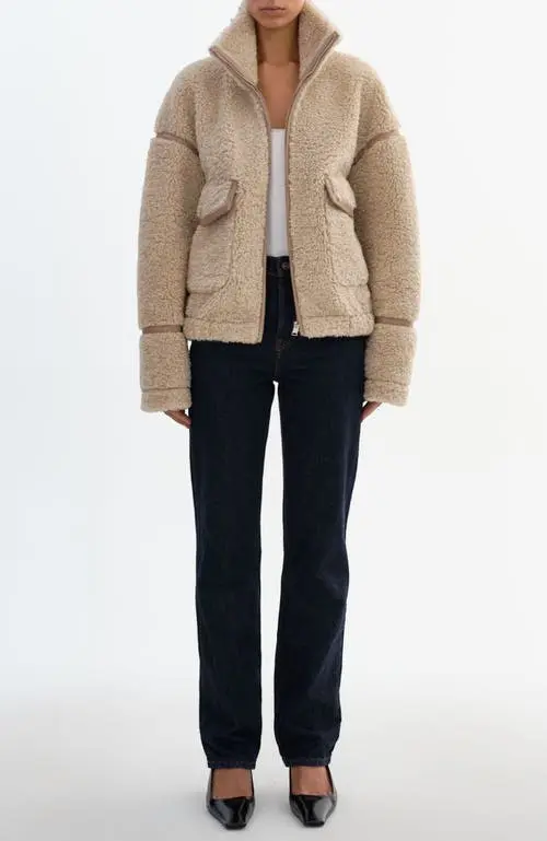 LAMARQUE Brenna |teddy Fleece Jacket - Beige