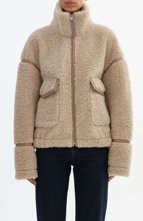 LAMARQUE Brenna |teddy Fleece Jacket - Beige