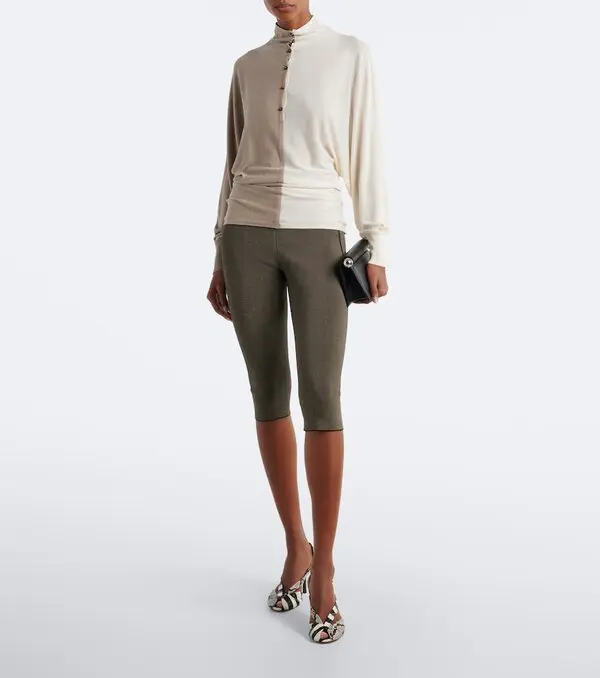 Jacquemus Paneled Silk-blend Sweater