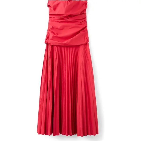 Mango Strapless Midi Dress
