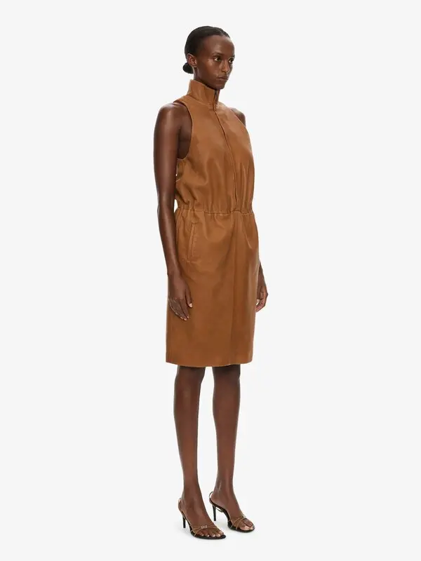 Christopher Esber Dannie Leather Zipped Dress