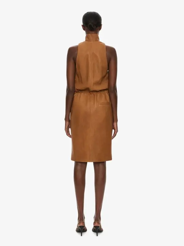 Christopher Esber Dannie Leather Zipped Dress