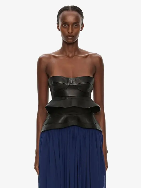 Christopher Esber Bellona Moulded Leather Bodice