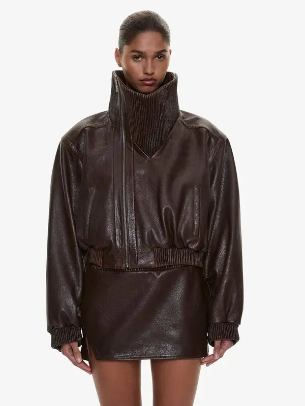 Christopher Esber Lunnet Leather Bomber Jacket