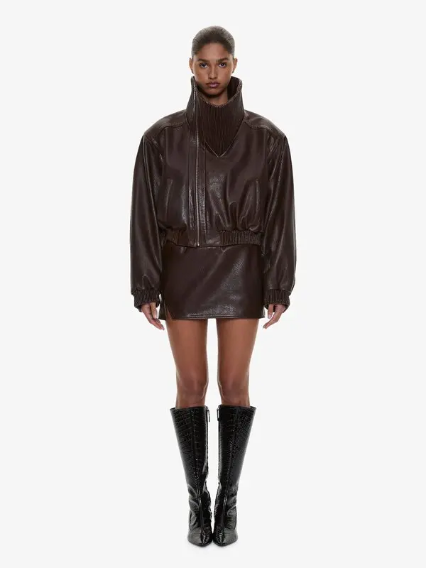 Christopher Esber Lunnet Leather Bomber Jacket