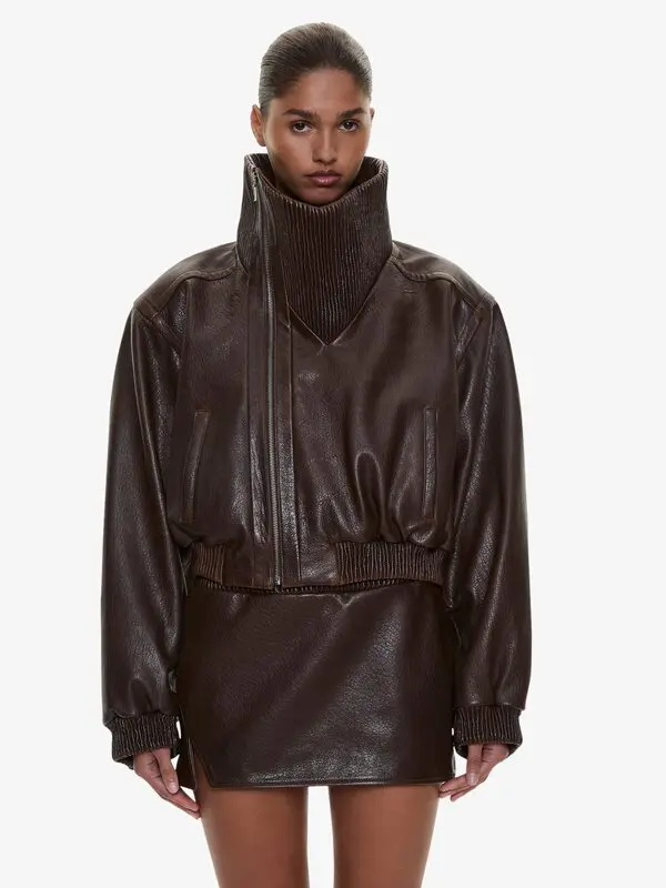 Christopher Esber Alfie Leather Mini Skirt