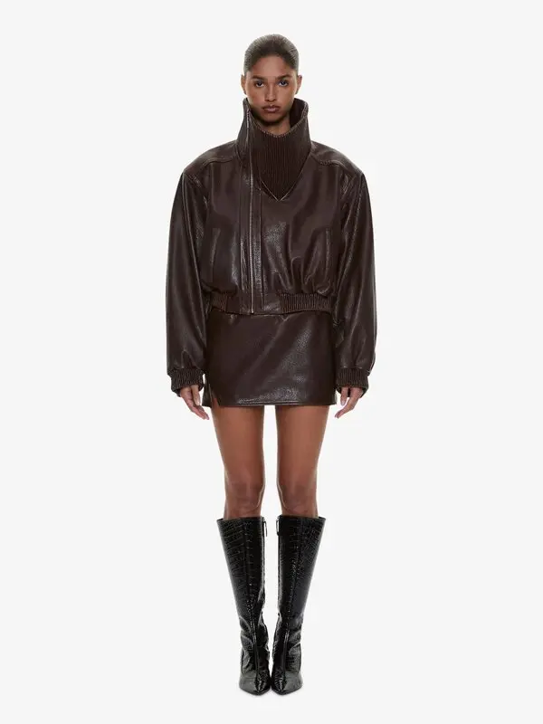 Christopher Esber Alfie Leather Mini Skirt