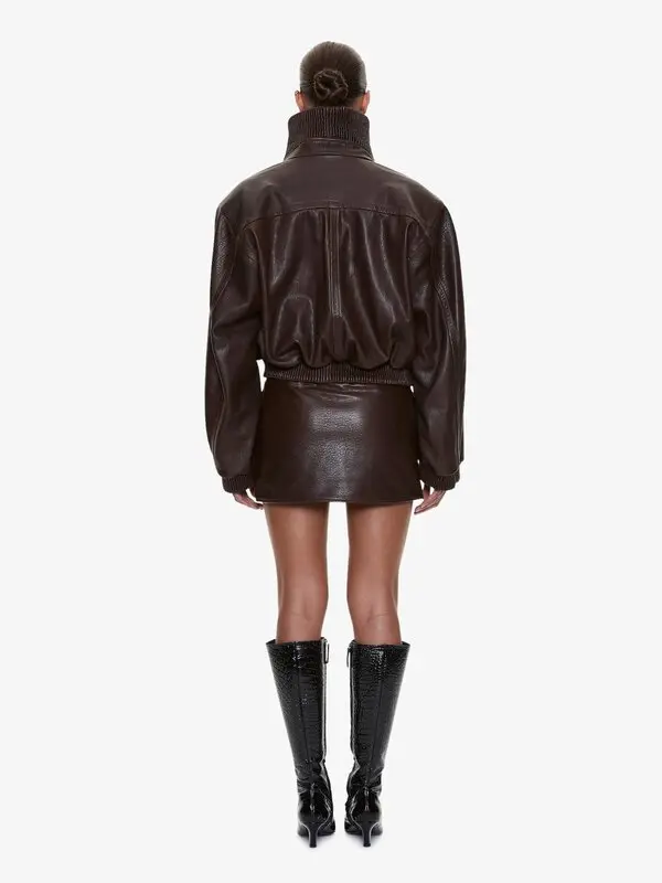 Christopher Esber Alfie Leather Mini Skirt