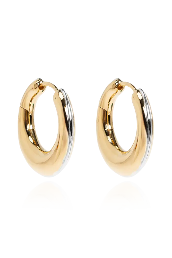 Lié Studio Harper" Two-tone Silver Hoop Earrings - Gold