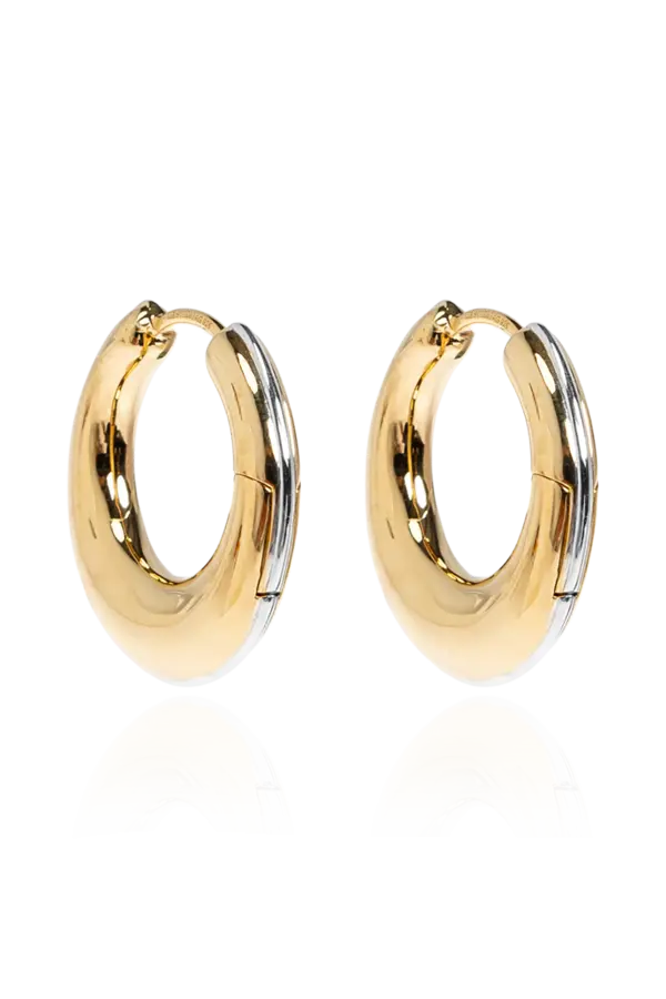 Lié Studio Harper" Two-tone Silver Hoop Earrings