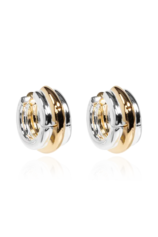 Lié Studio Elenora Two-tone Hoop Earrings - Silver