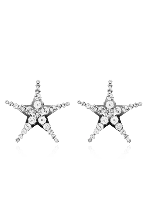 Alessandra Rich Star-shaped Clip-on Earrings