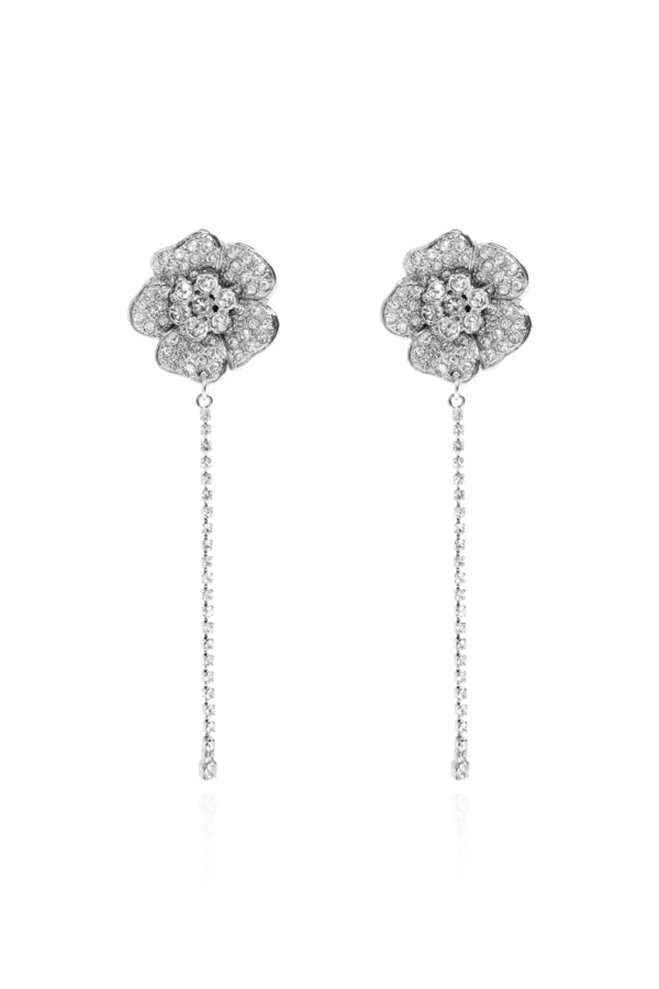 Alessandra Rich Flower-shaped Clip-on Earrings