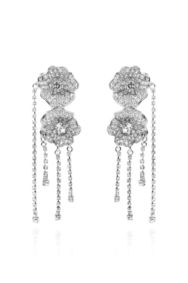 Alessandra Rich Flower-shaped Clip-on Earrings