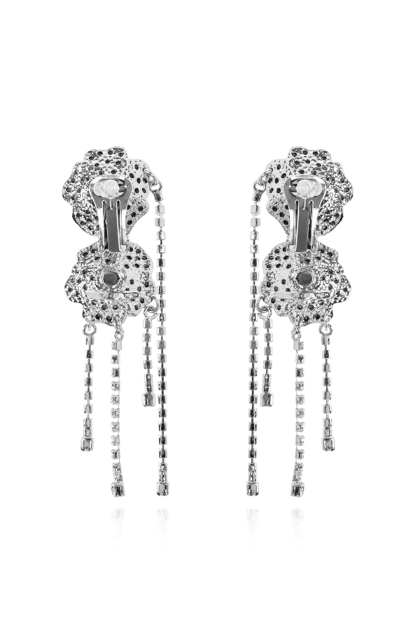 Alessandra Rich Flower-shaped Clip-on Earrings